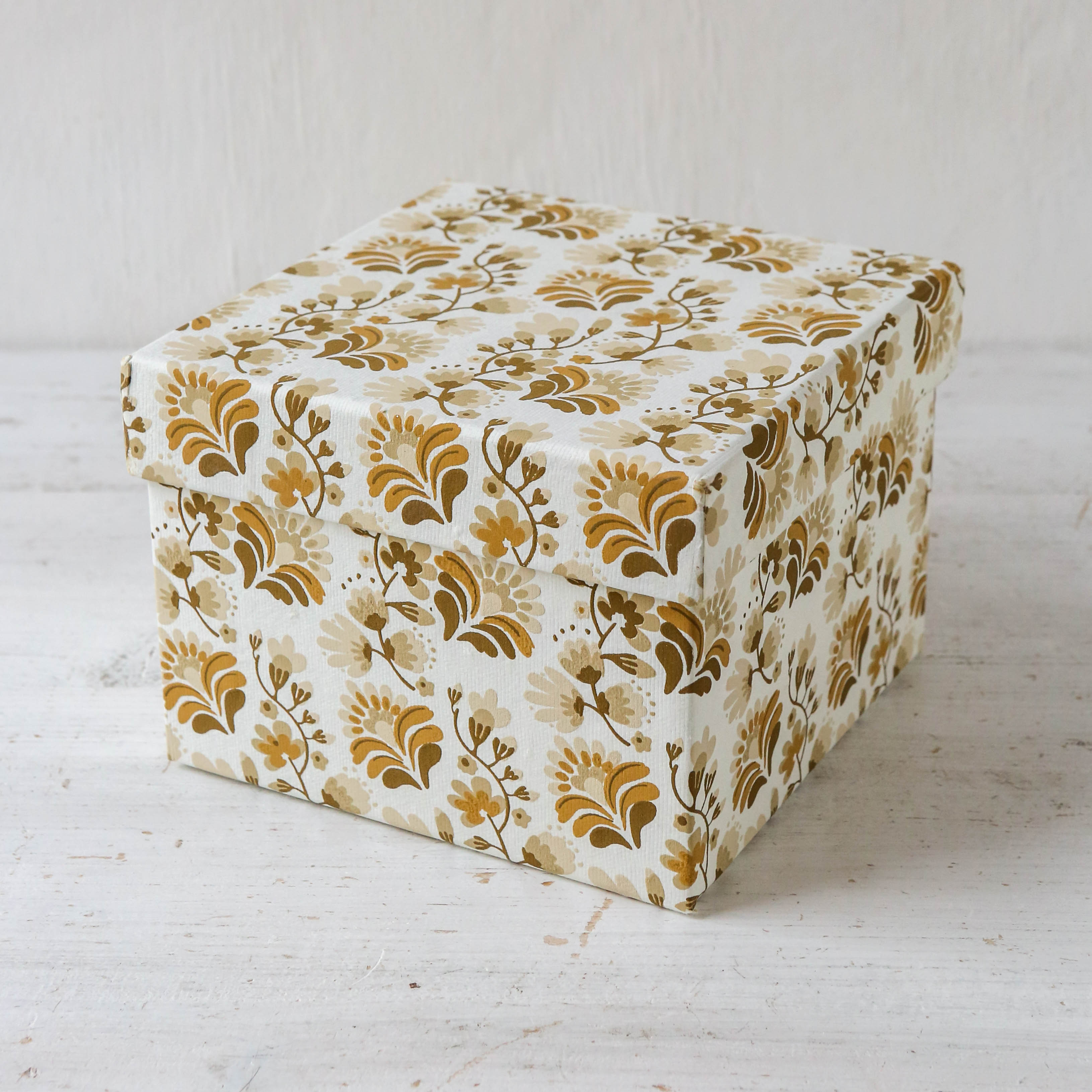 Cubic Covered Storage Box in Marigold Raspberry - Small – Berylune