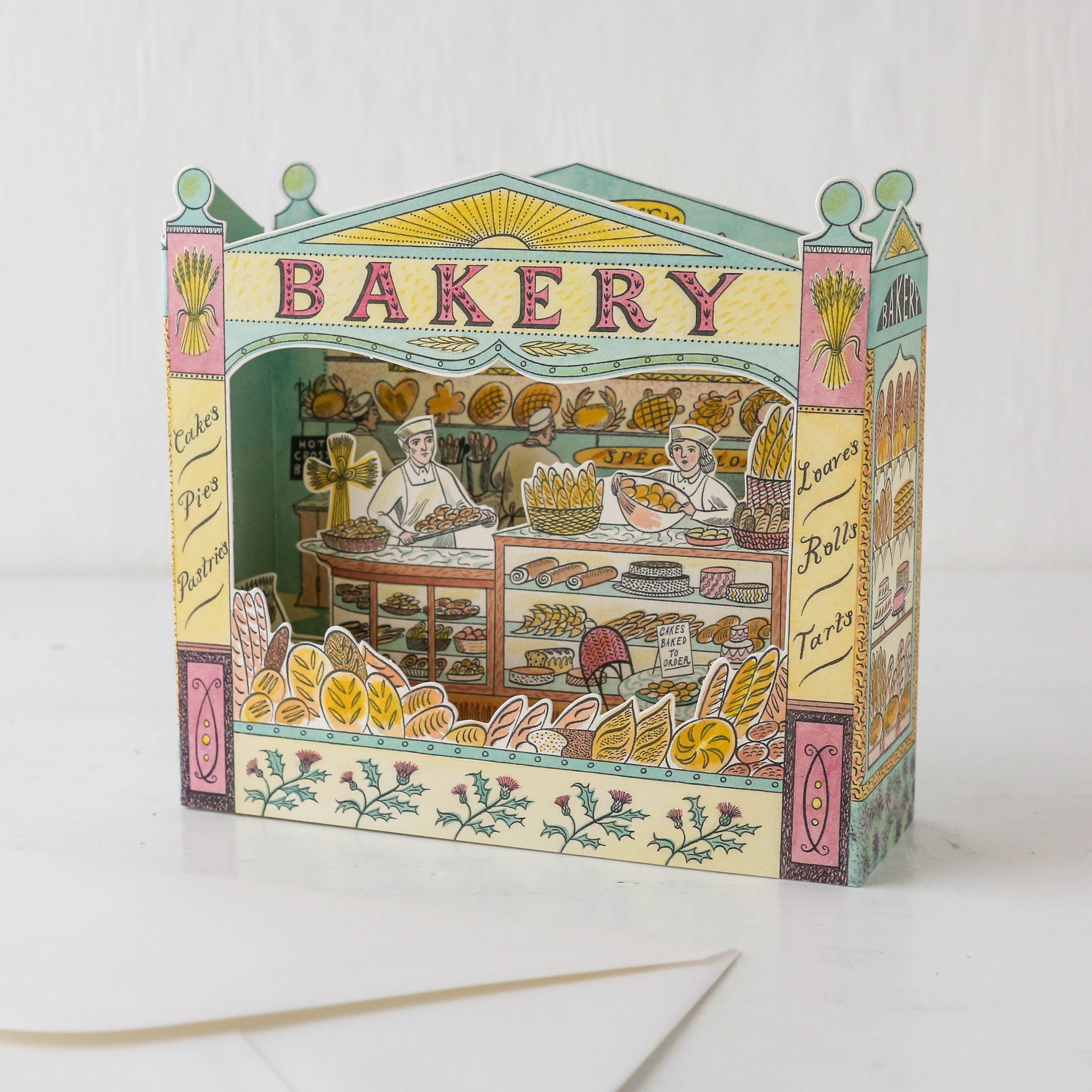 Bakery Die-Cut 3D Greetings Card – Berylune