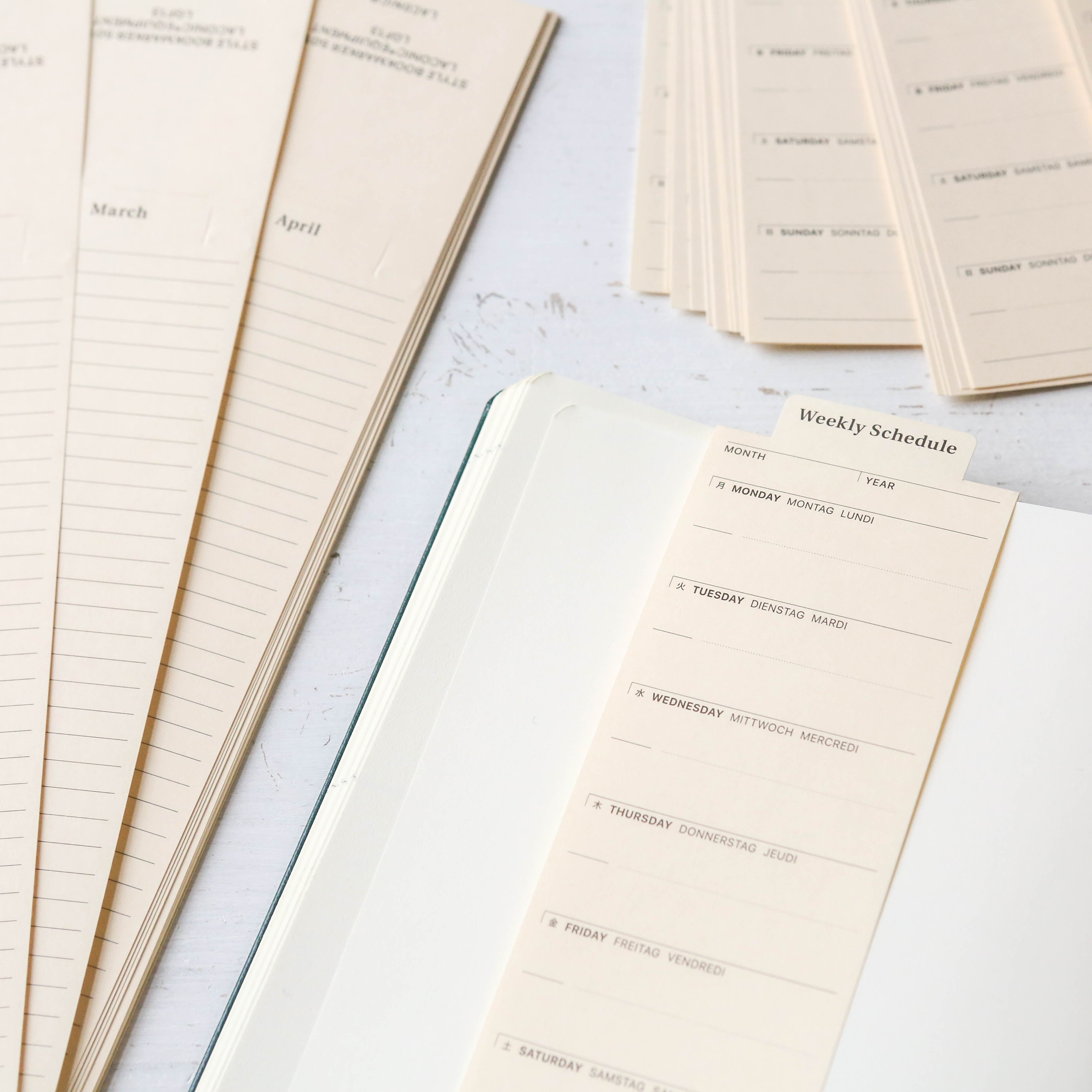 Laconic Style Organising Bookmarks - 24 Sheets – Berylune