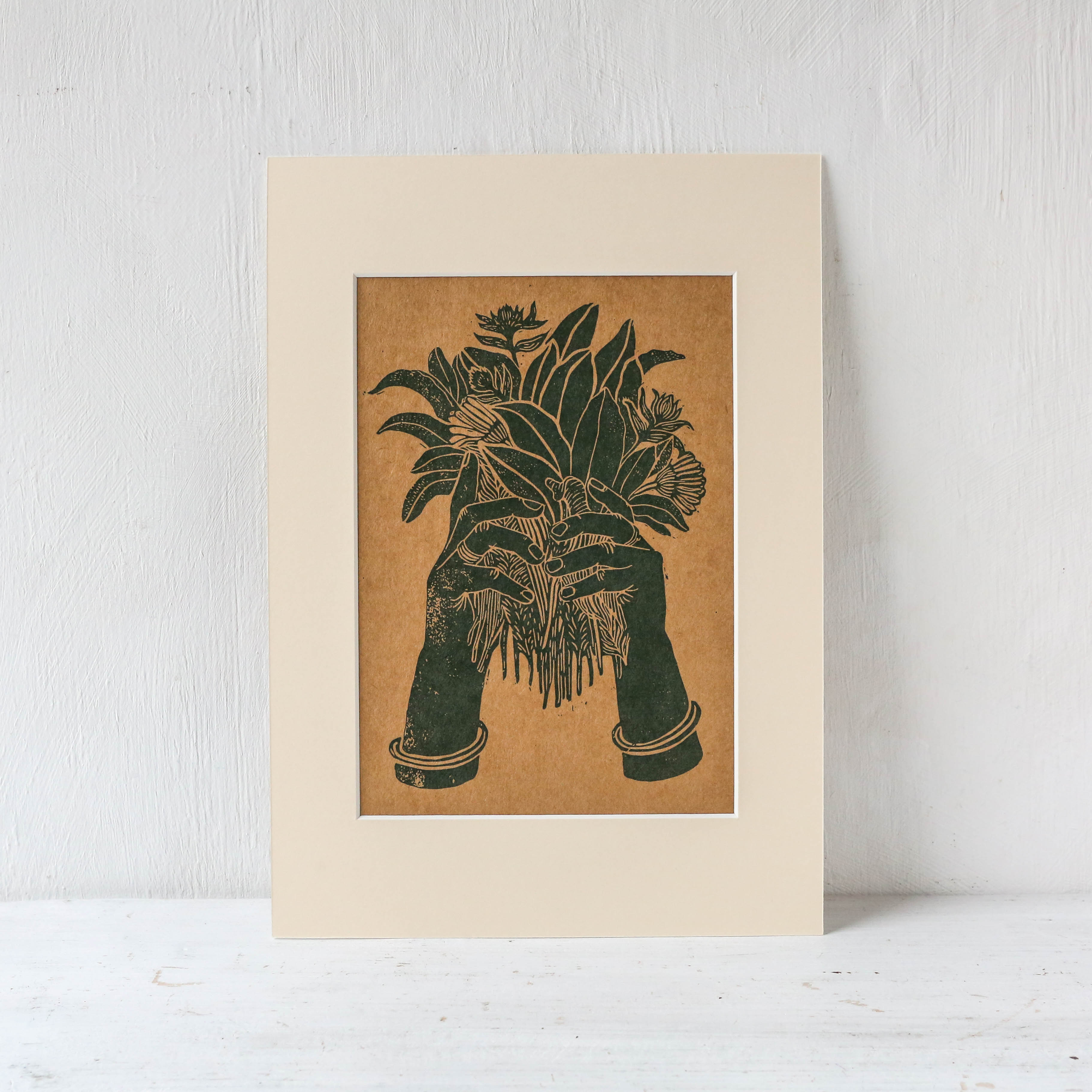 A4 Mounted 'Floral 2' Print by Rosanna Morris – Berylune
