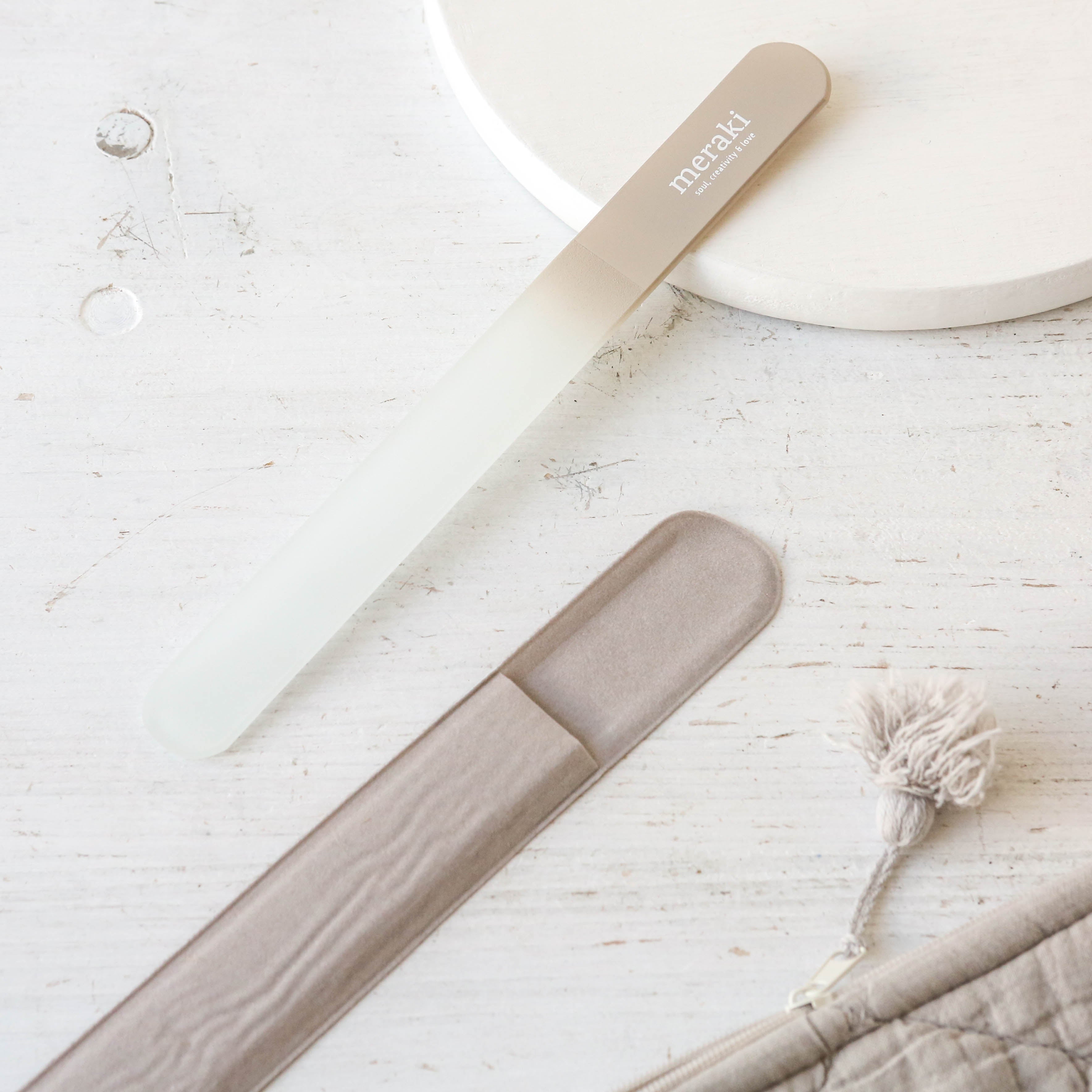 Large Grey Glass Nail File – Berylune