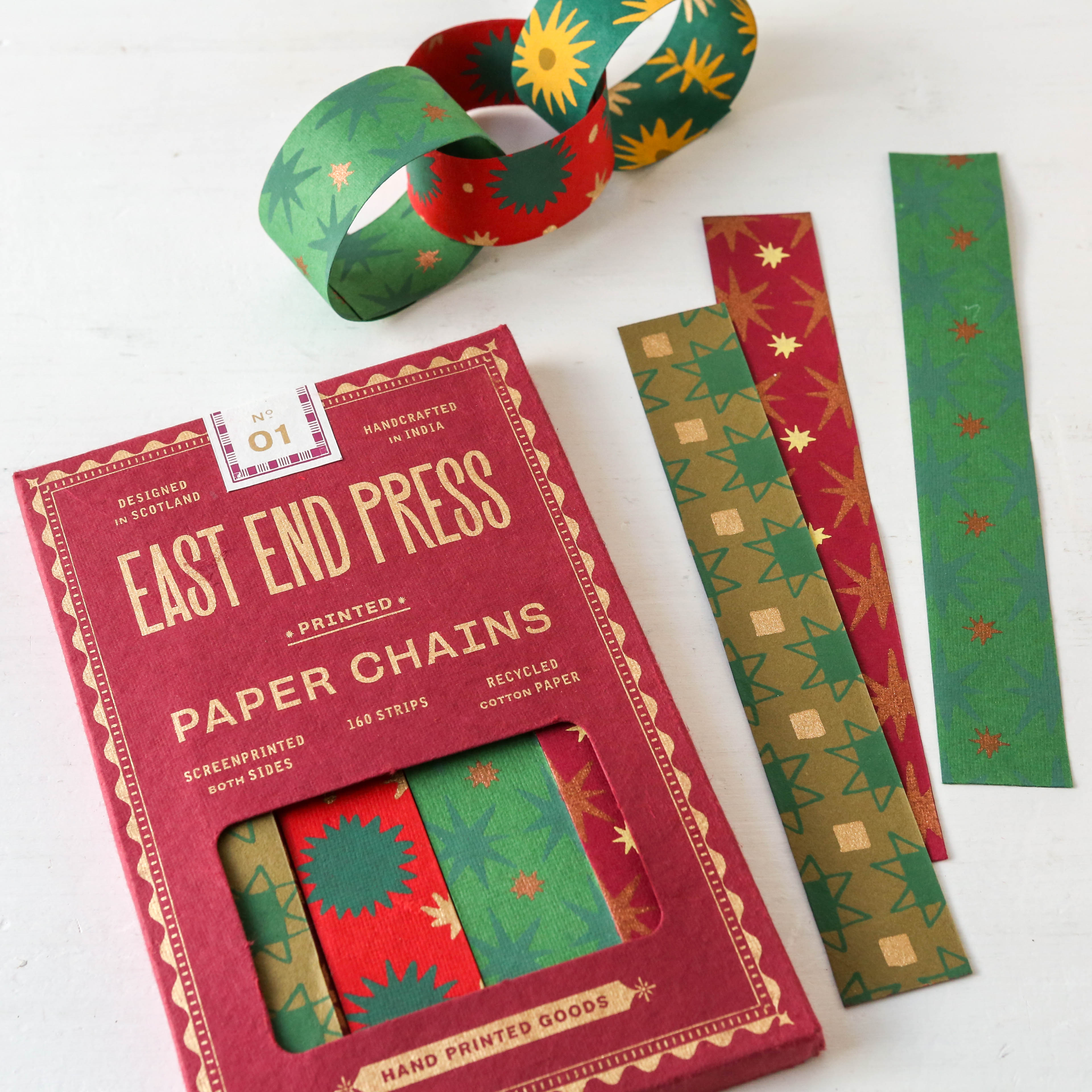 Festive Screen Printed Paper Chain Kit – Berylune