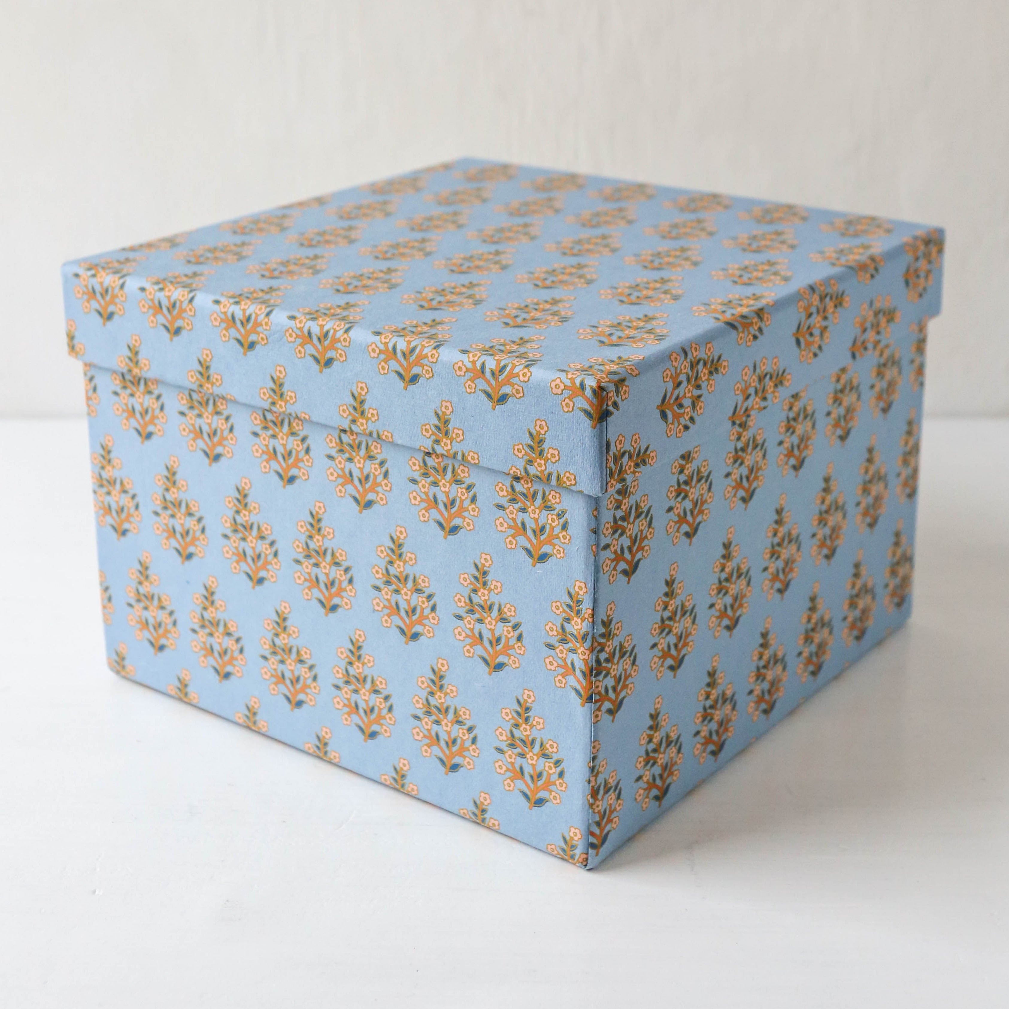 Cubic Covered Storage Box in Roja Riviera - Large – Berylune