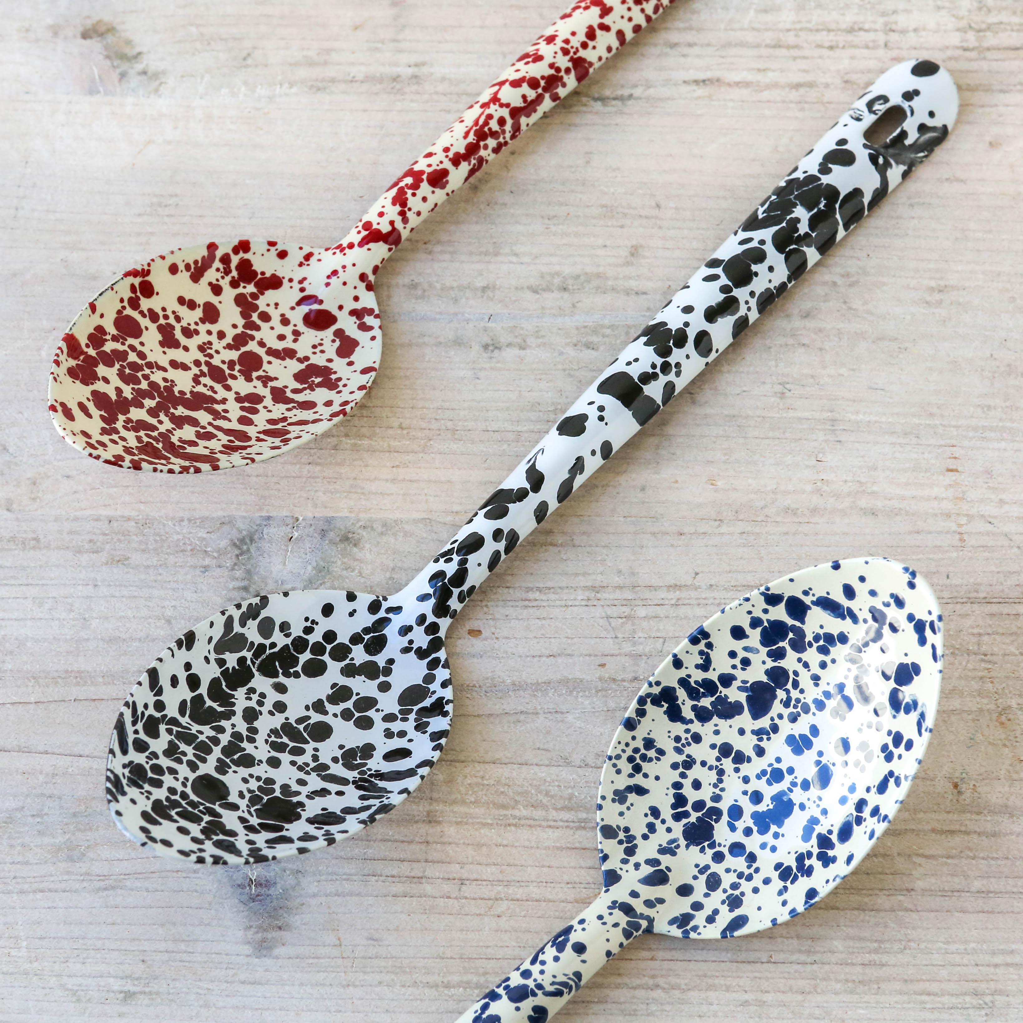 Splatter Enamel Serving Spoon – Berylune