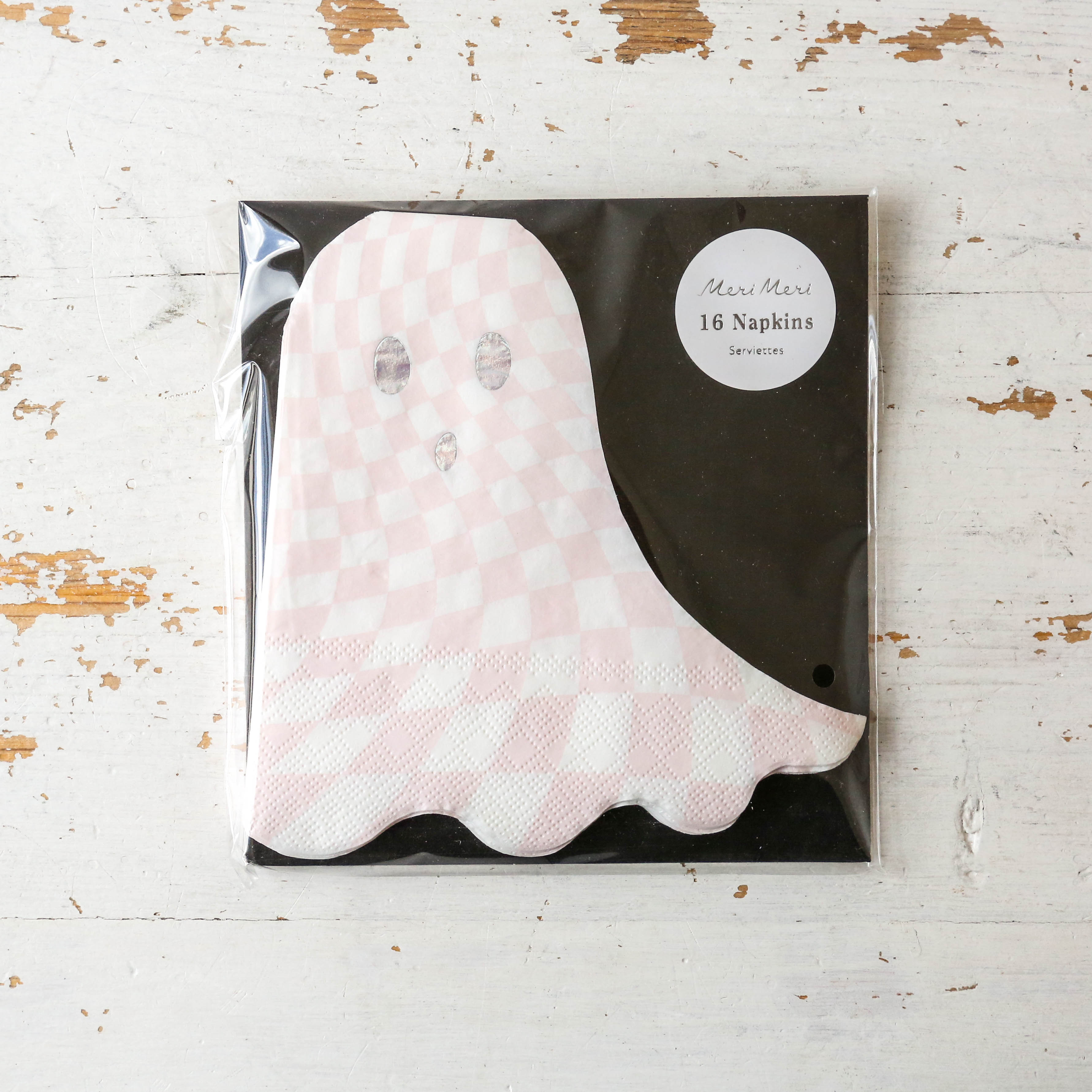 Pink Checked Ghost Napkins – Berylune