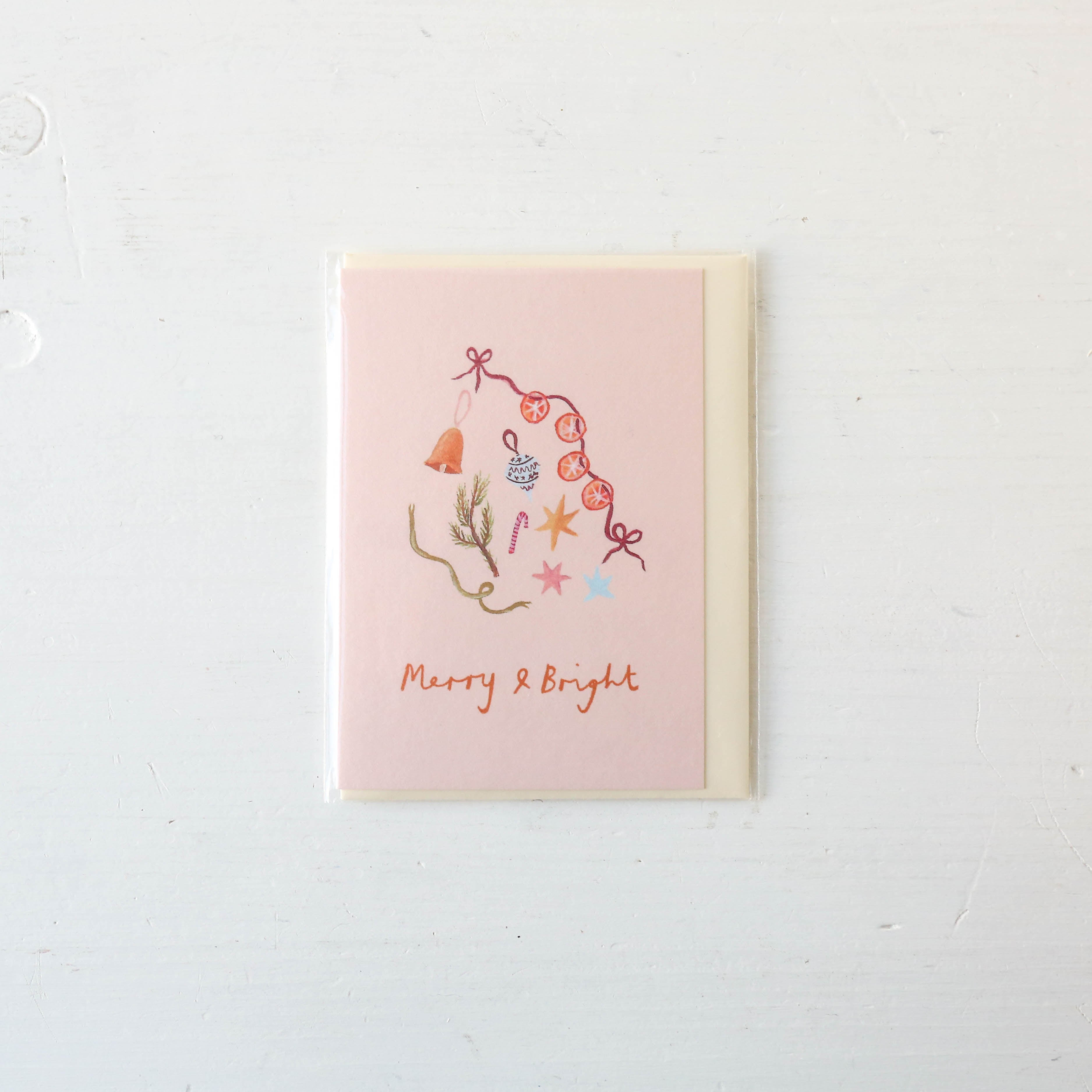 Merry & Bright Christmas Mini Card – Berylune