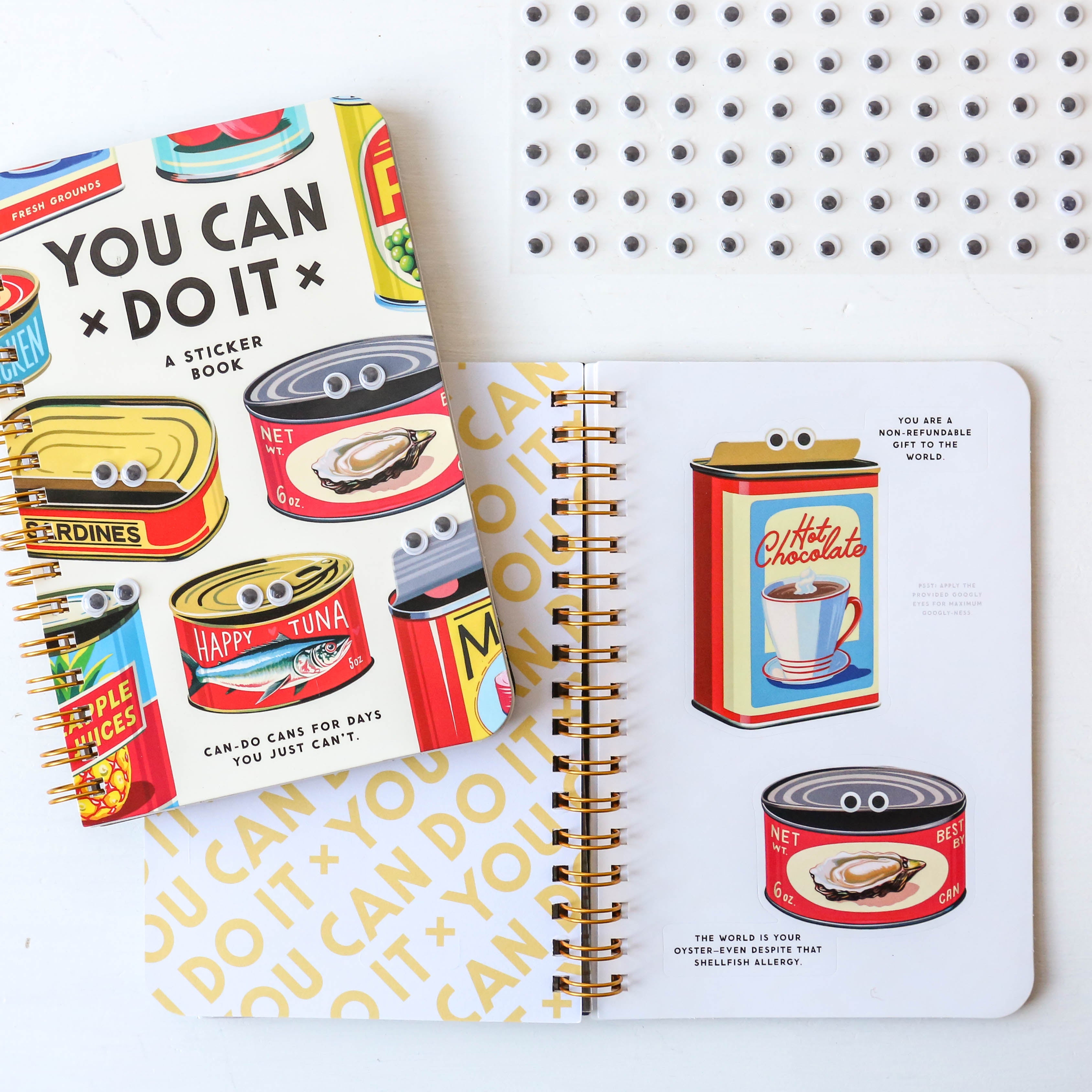 You Can Do It Googly Sticker Book – Berylune