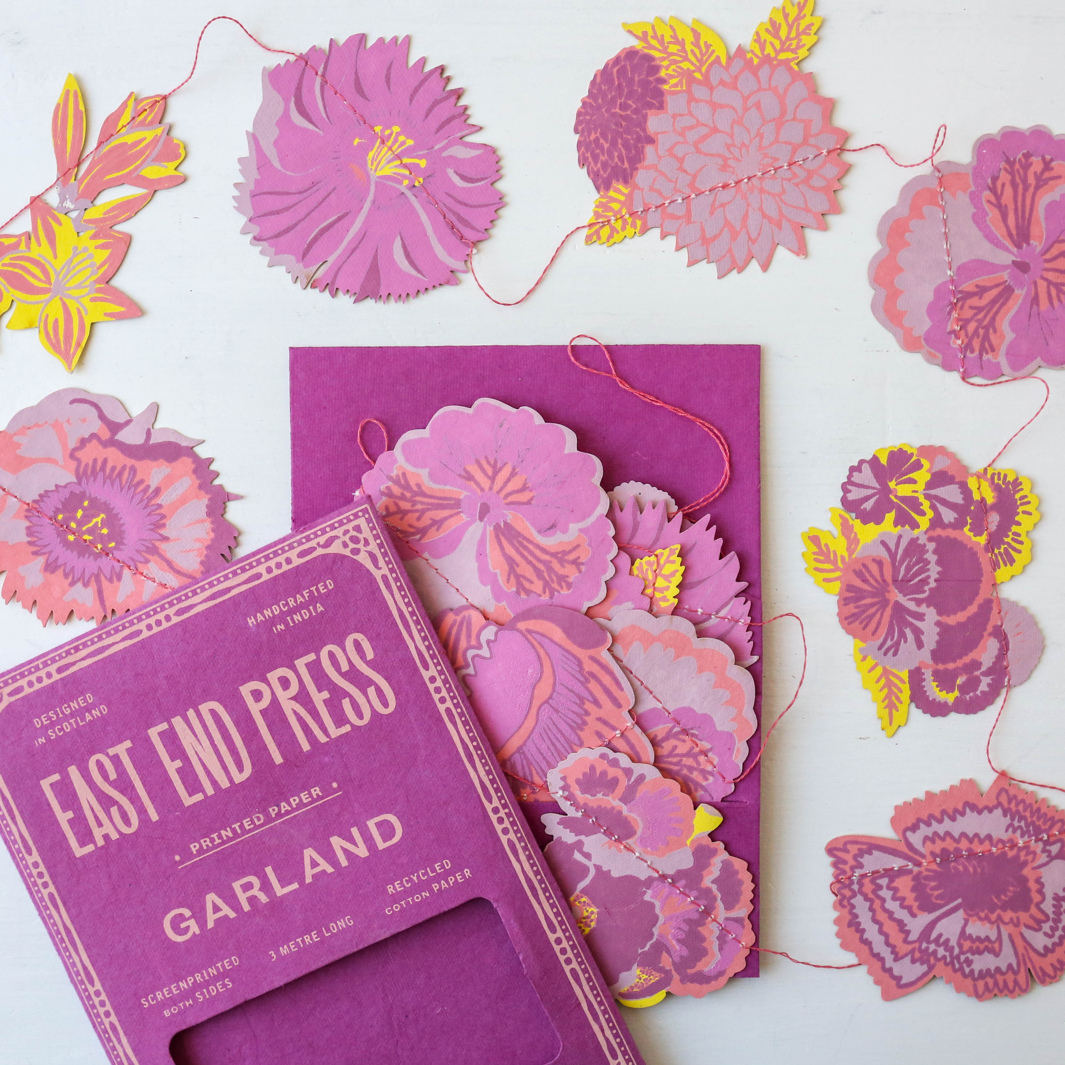 Spring Garden Sewn Paper Garland – Berylune