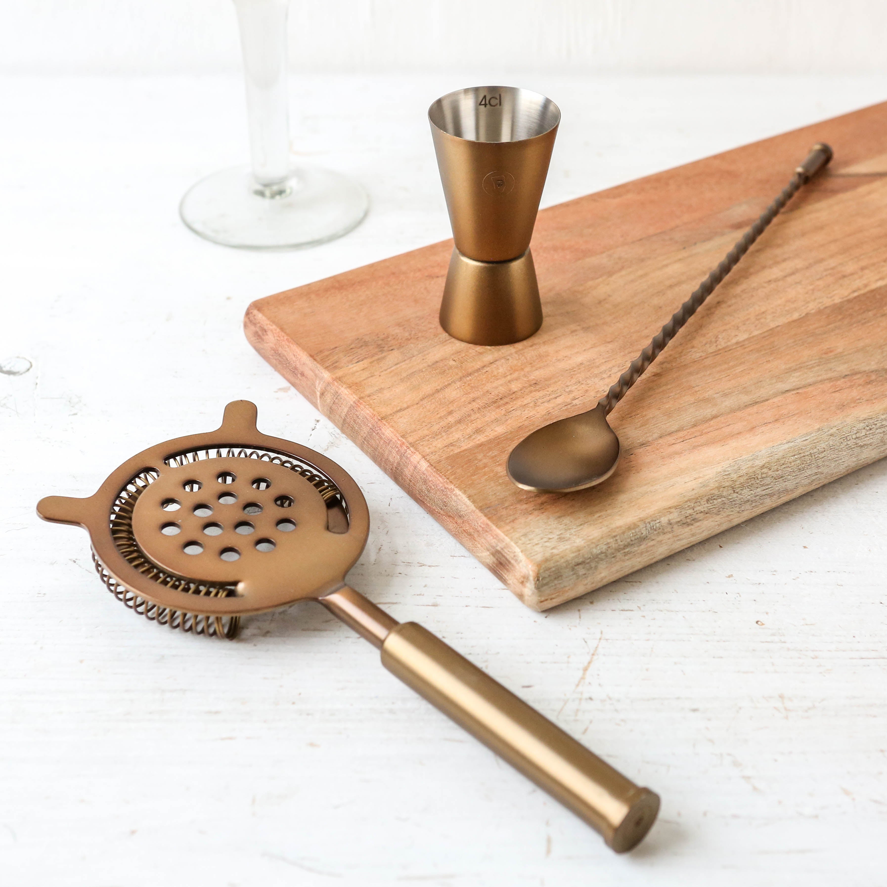 Antique Brass Cocktail Set – Berylune