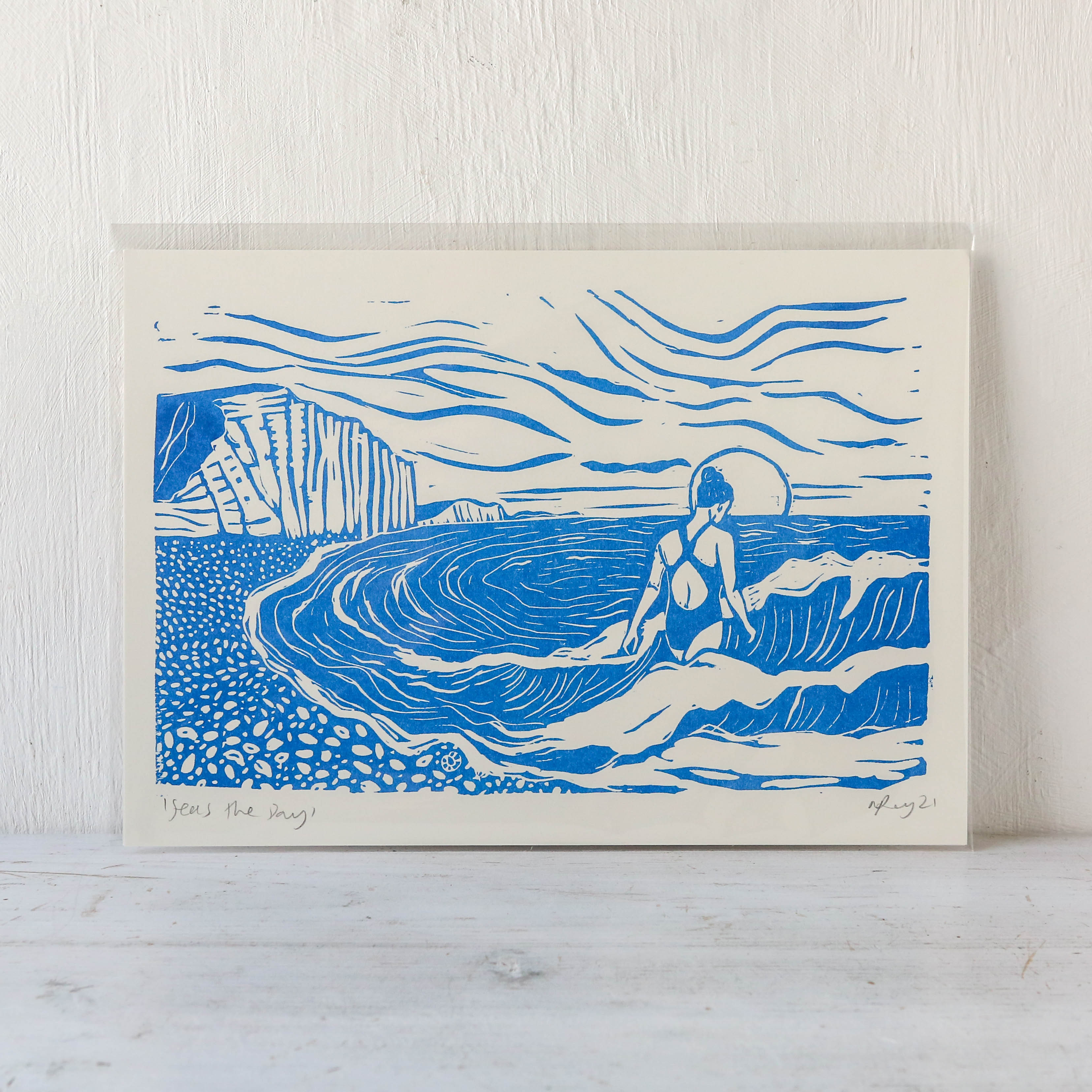 A4 'Seas the Day' Risograph Print – Berylune