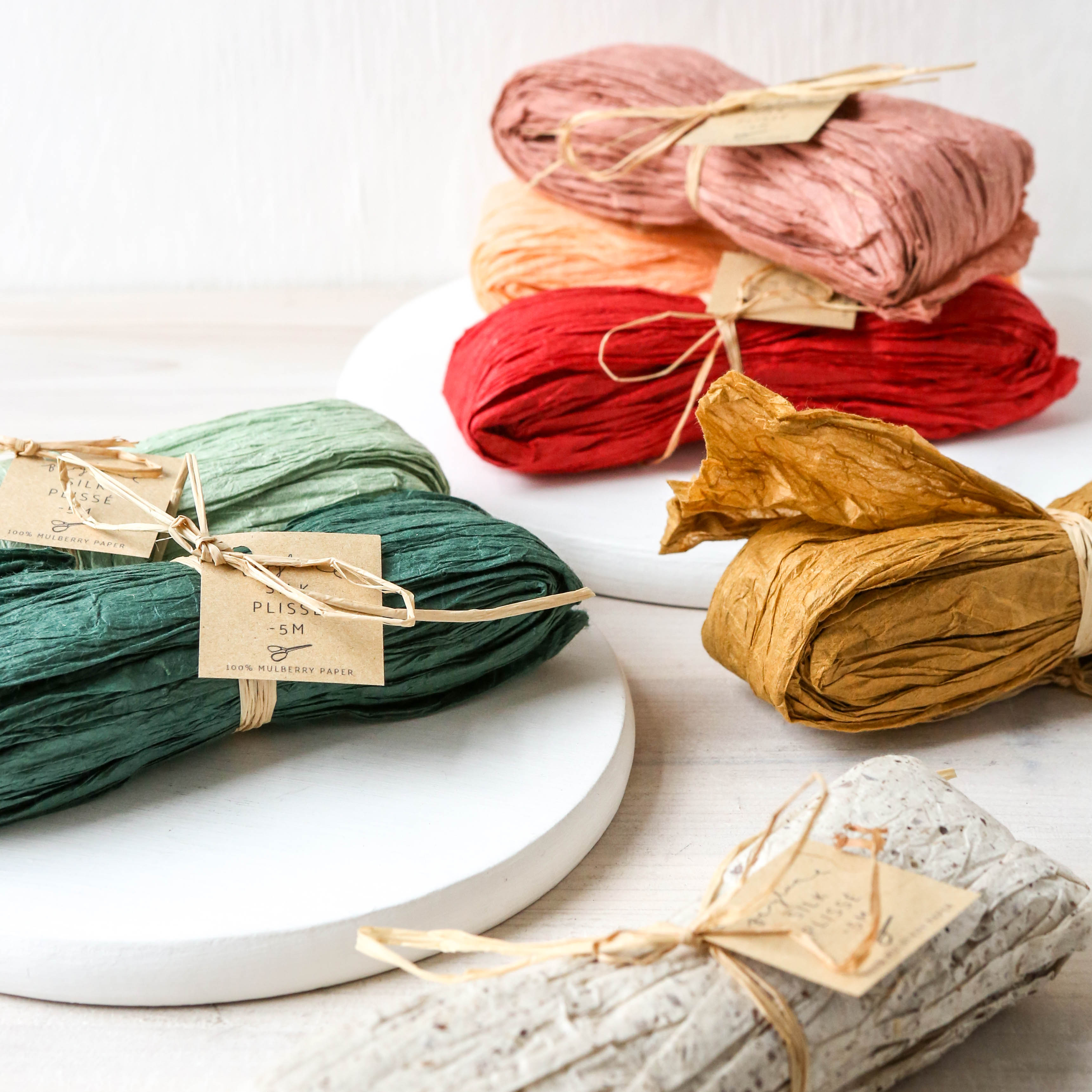 Hank of Silk Plissè Paper Ribbon – Berylune
