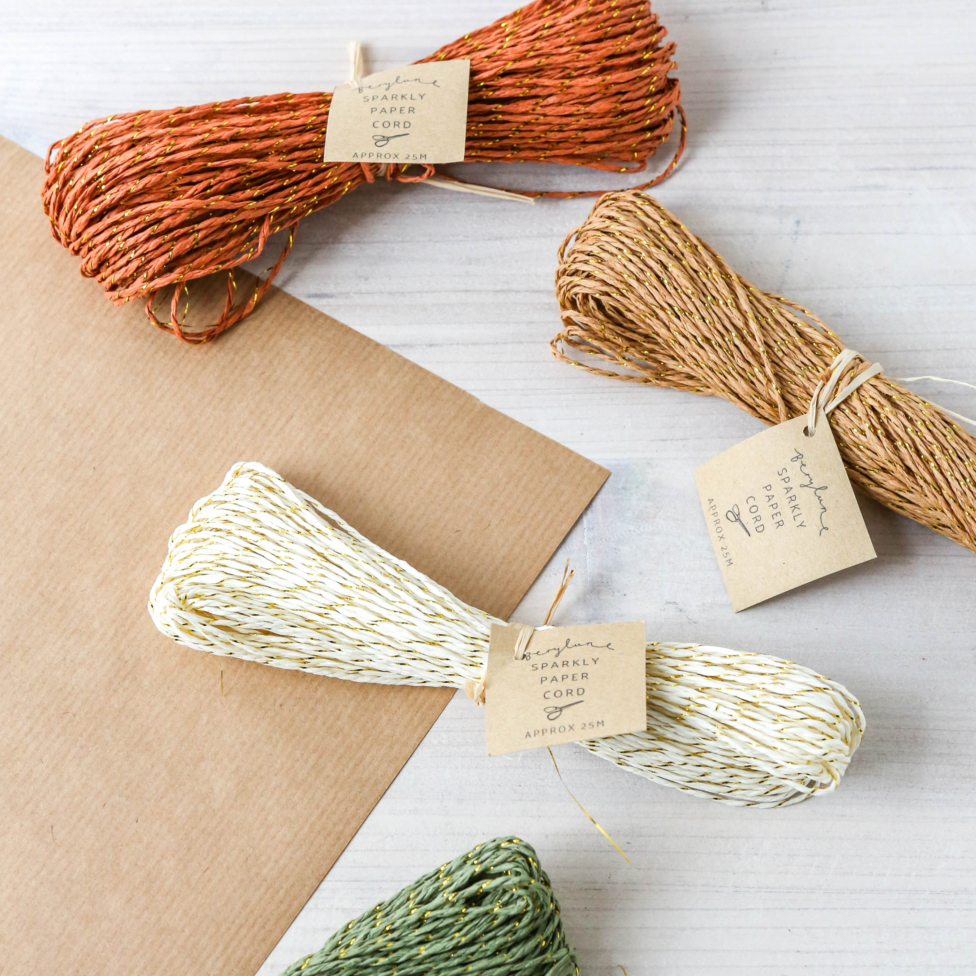 Hank of Sparkly Paper Cord – Berylune
