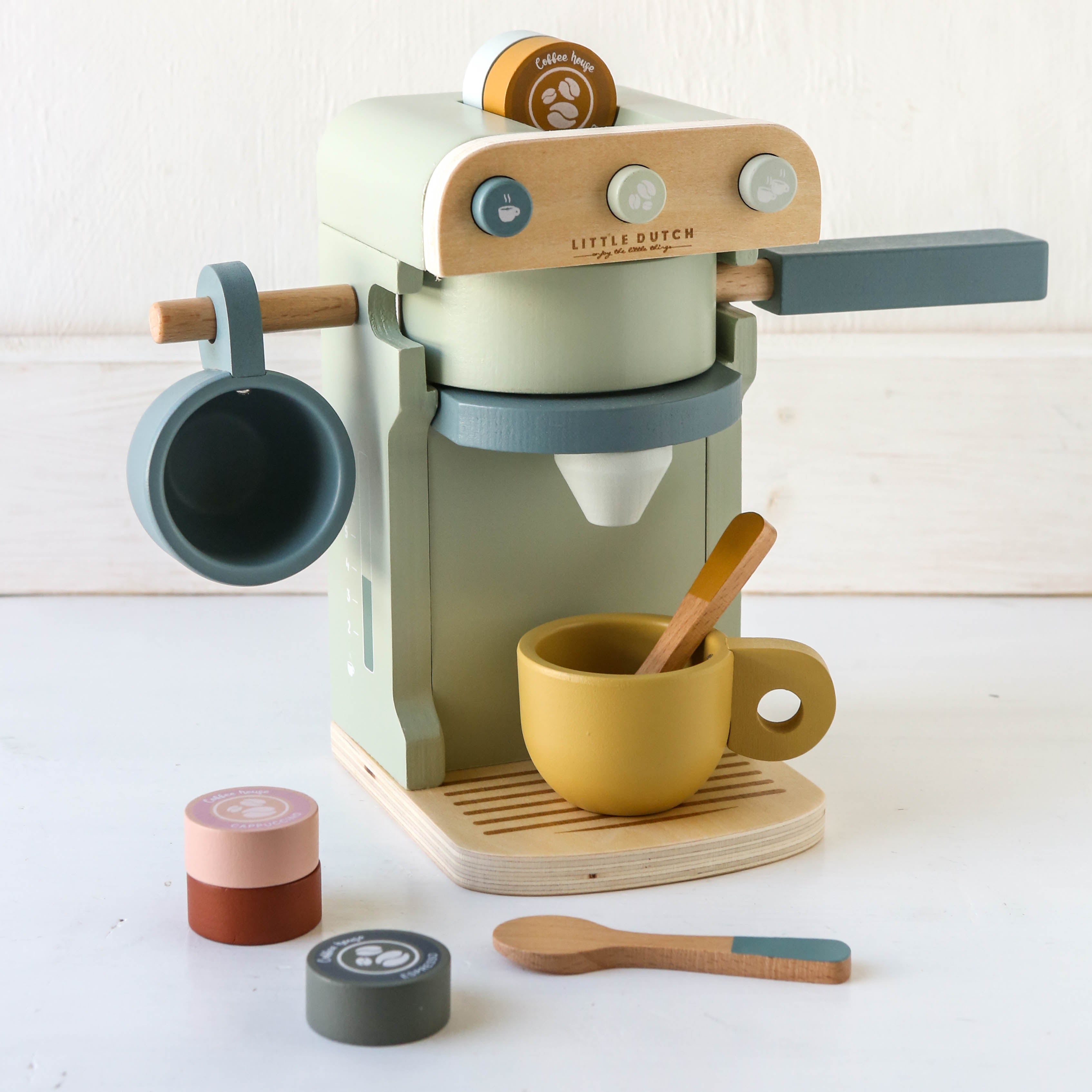 Wooden Toy Coffee Machine – Berylune