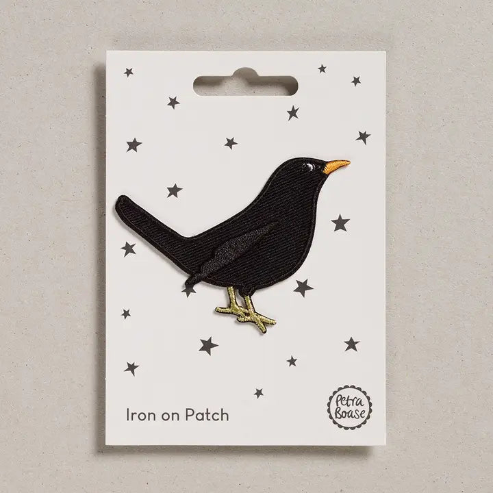 Black Bird Iron-On Patch – Berylune