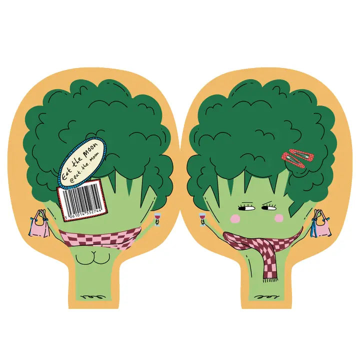 Hey Broccoli! Die-Cut Card – Berylune