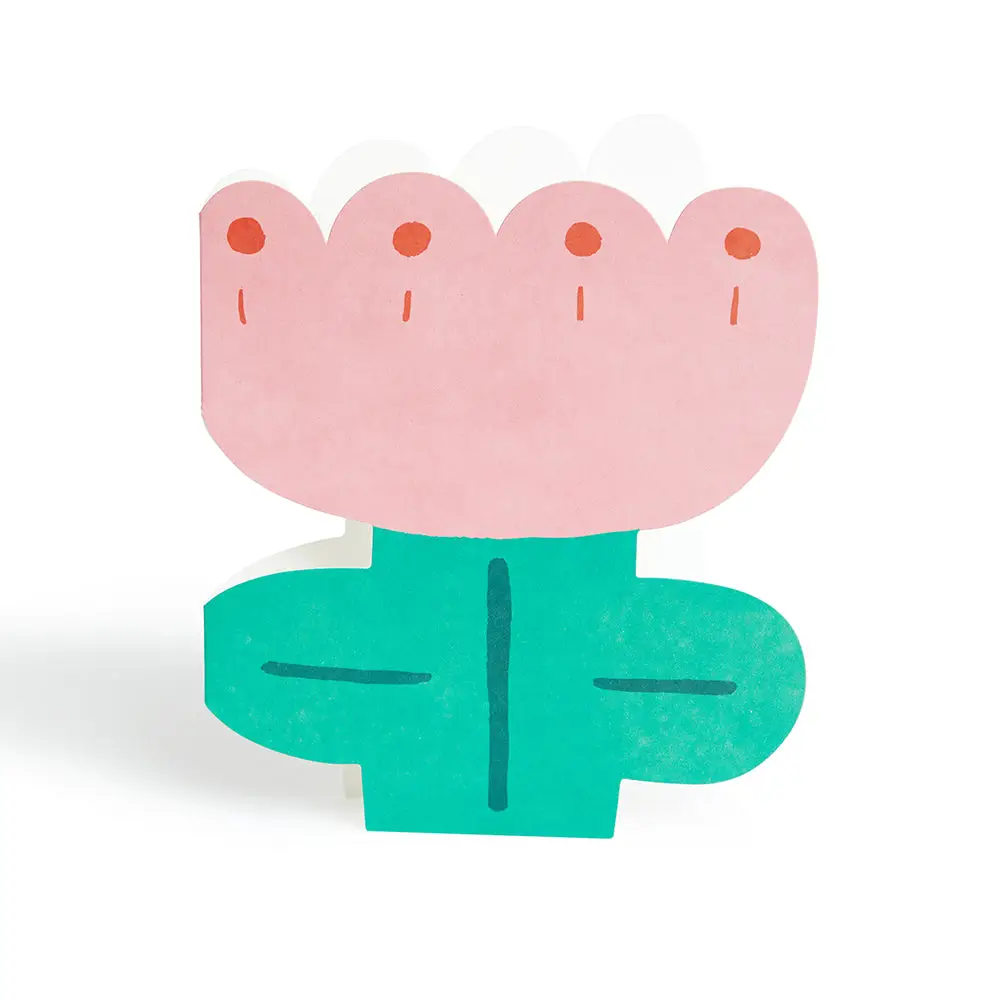 Donna Wilson Flower Die-Cut Card – Berylune