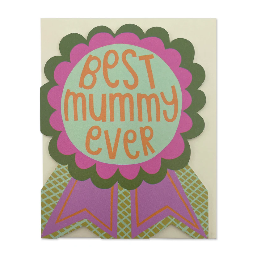 Best Mummy Ever Rosette Mini Card – Berylune