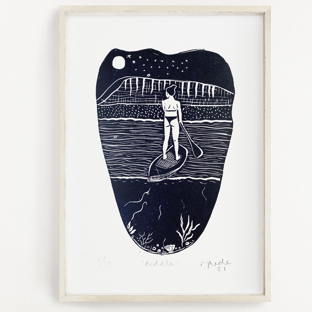 'Paddle' Linocut Print – Berylune