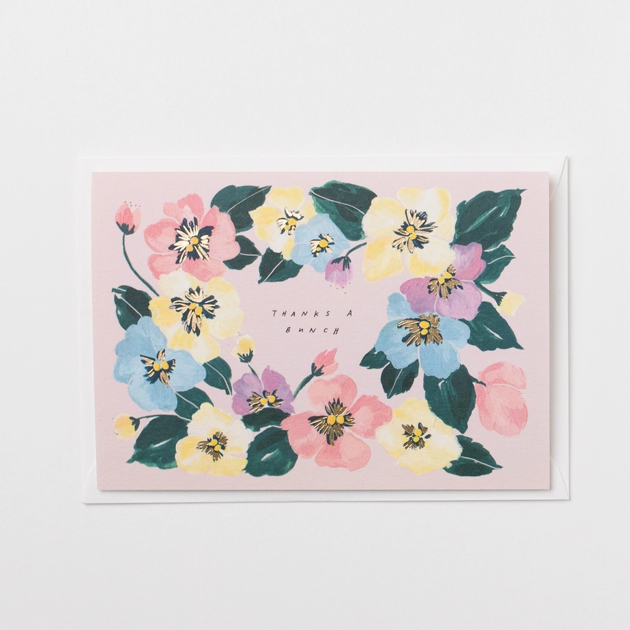 Thanks A Bunch Pansy Card – Berylune