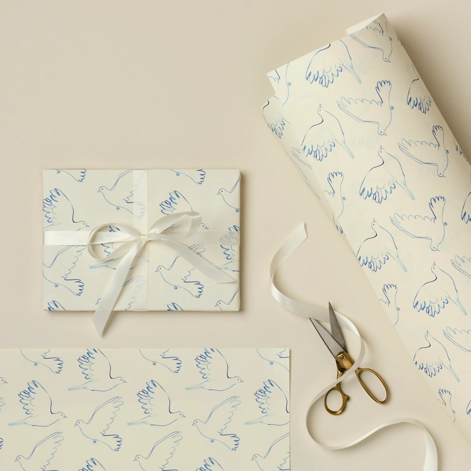 Dove Single Sheet Wrapping Paper – Berylune