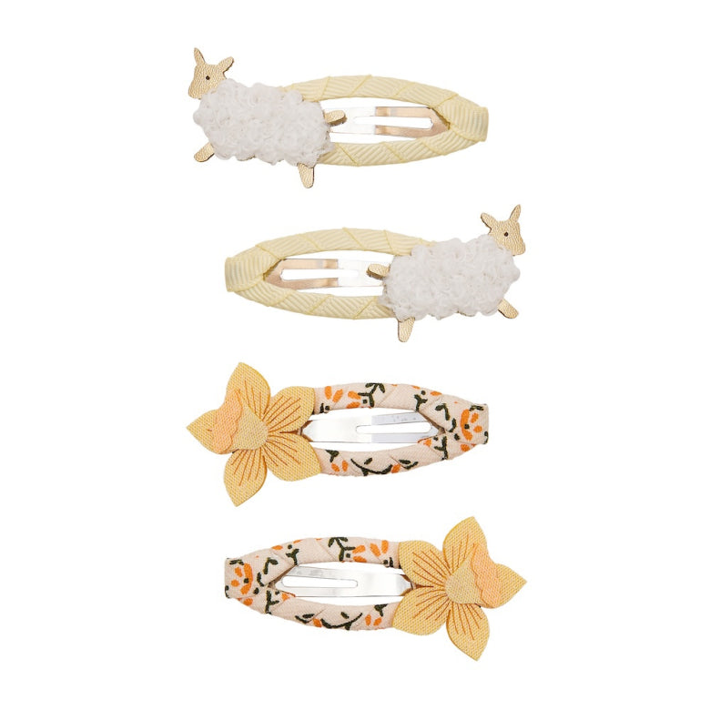 Mimi and Lula Clic Clac Hair Clips - Spring Lamb Pack of 4 – Berylune