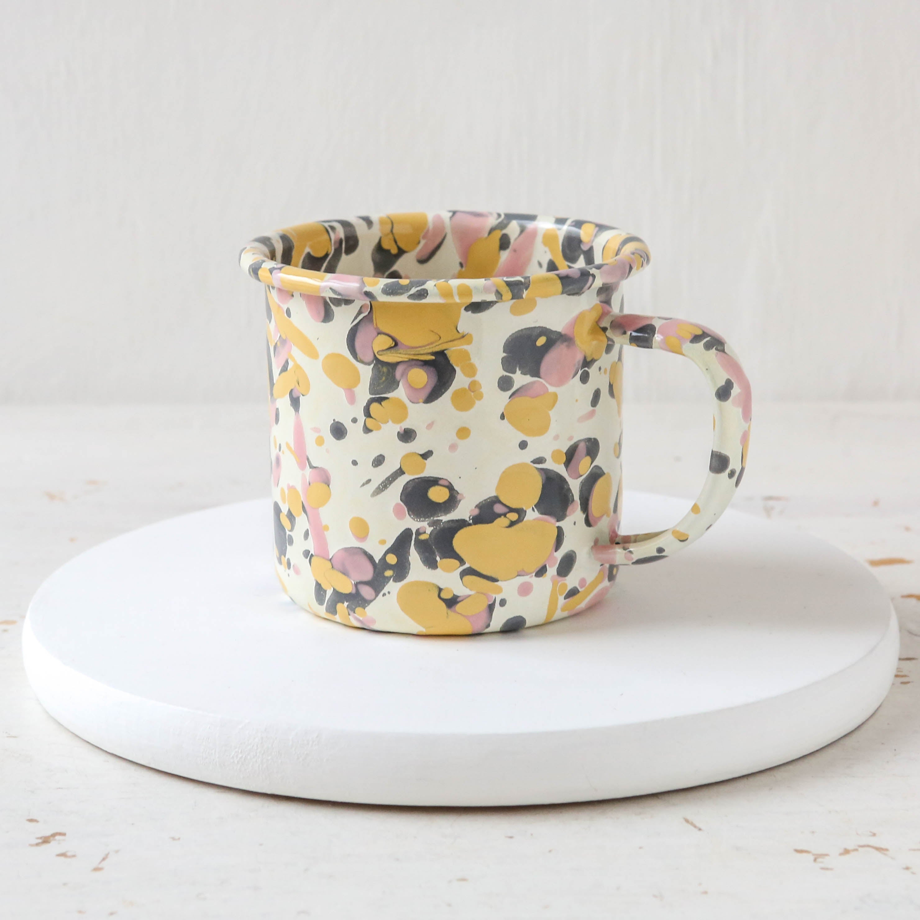 Catalina Splatter Enamel 12oz Enamel Mug - Pink Sunset – Berylune
