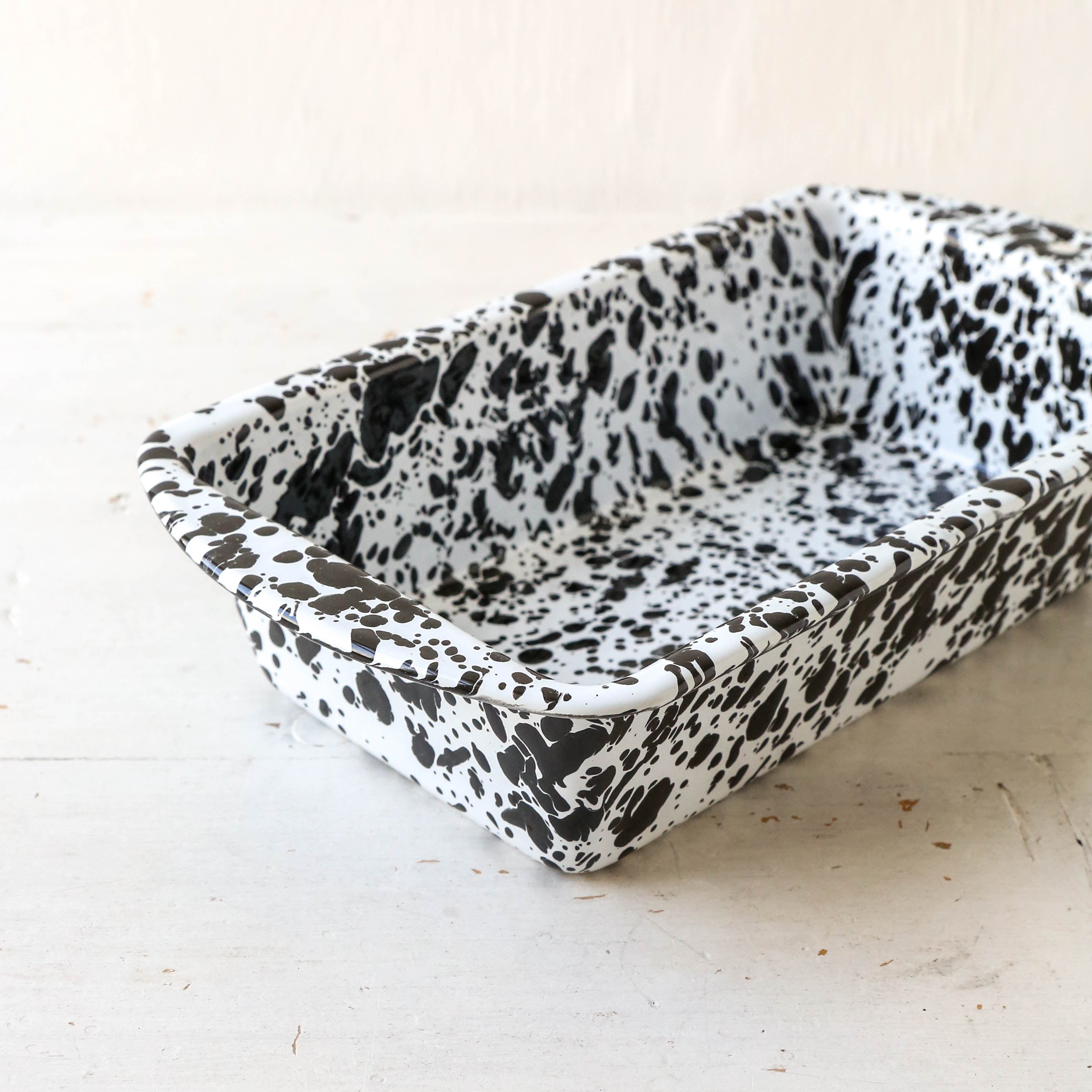 Splatter Enamel Loaf Pan – Berylune